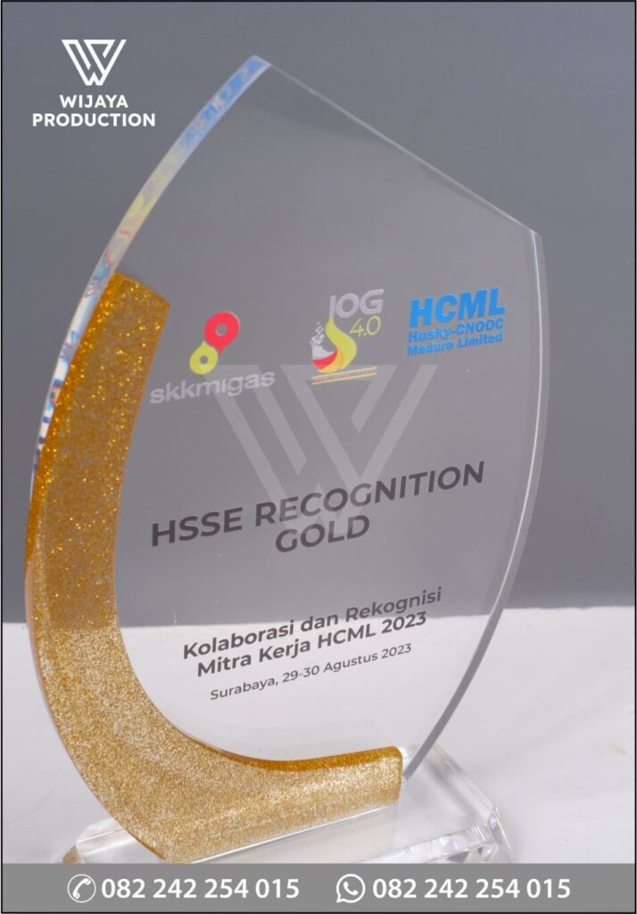 Plakat Akrilik HSSE Recognition Gold