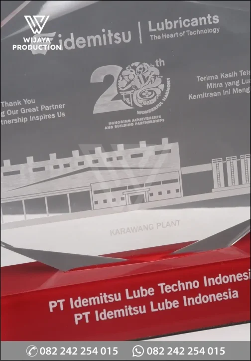Plakat Akrilik PT Idemitsu Lube Indonesia